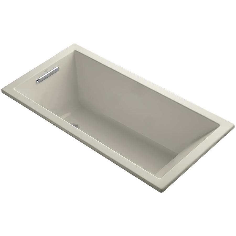 KOHLER Underscore Rectangle 60-in Sandbar Acrylic Rectangular ...