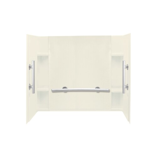 Sterling Accord Biscuit Vikrell Bathtub Wall Surround (Common: 60-in x ...
