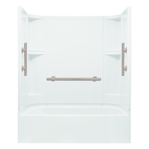 Sterling Accord 30-in W x 60-in L White Vikrell Rectangular Right-Hand ...
