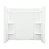 Sterling Ensemble White Vikrell Bathtub Wall Surround (Common: 60-in x ...