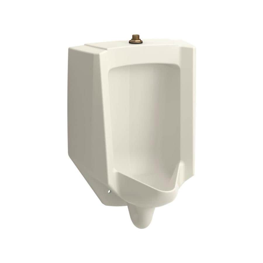 KOHLER 14.125-in W x 26.875-in H Biscuit Wall-mounted WaterSense Urinal ...