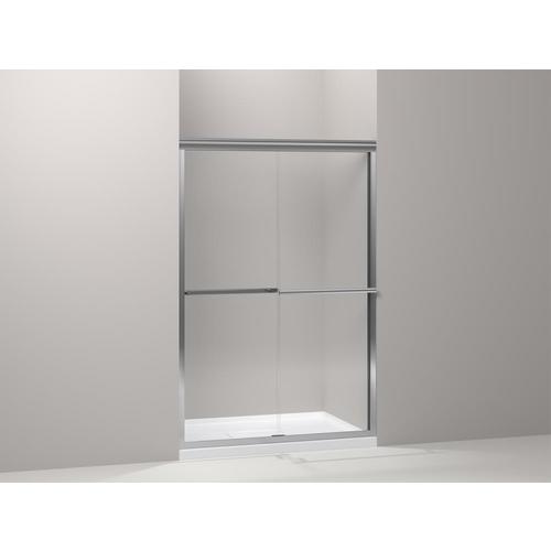 KOHLER Gradient 70.06-in H x 47.625-in W Frameless Bypass/Sliding ...