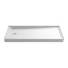 Sterling Ensemble White Vikrell Shower Base 60-in W x 32-in L with Left ...