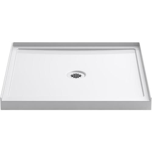KOHLER Rely White Acrylic Shower Base 34-in W x 36-in L with Center ...