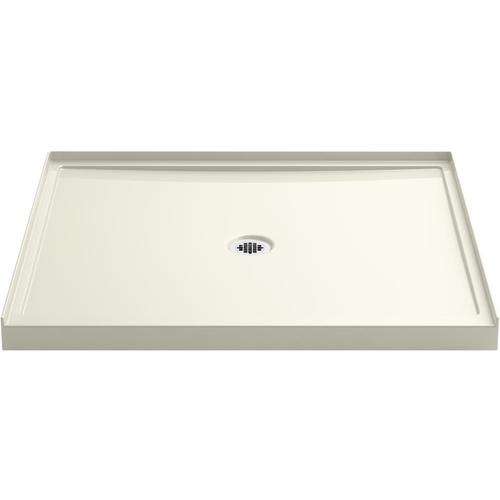 KOHLER Rely Biscuit Acrylic Shower Base 42-in W x 48-in L with Center ...