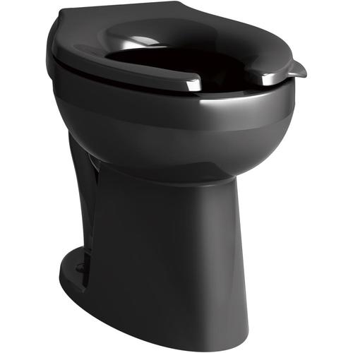 KOHLER Highcliff Ultra Black Black Elongated Chair Height Commercial ...