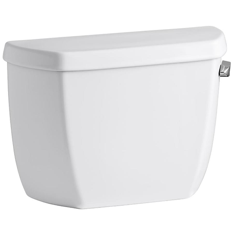 KOHLER Wellworth White 1.0 Single-Flush High-Efficiency Toilet Tank in ...