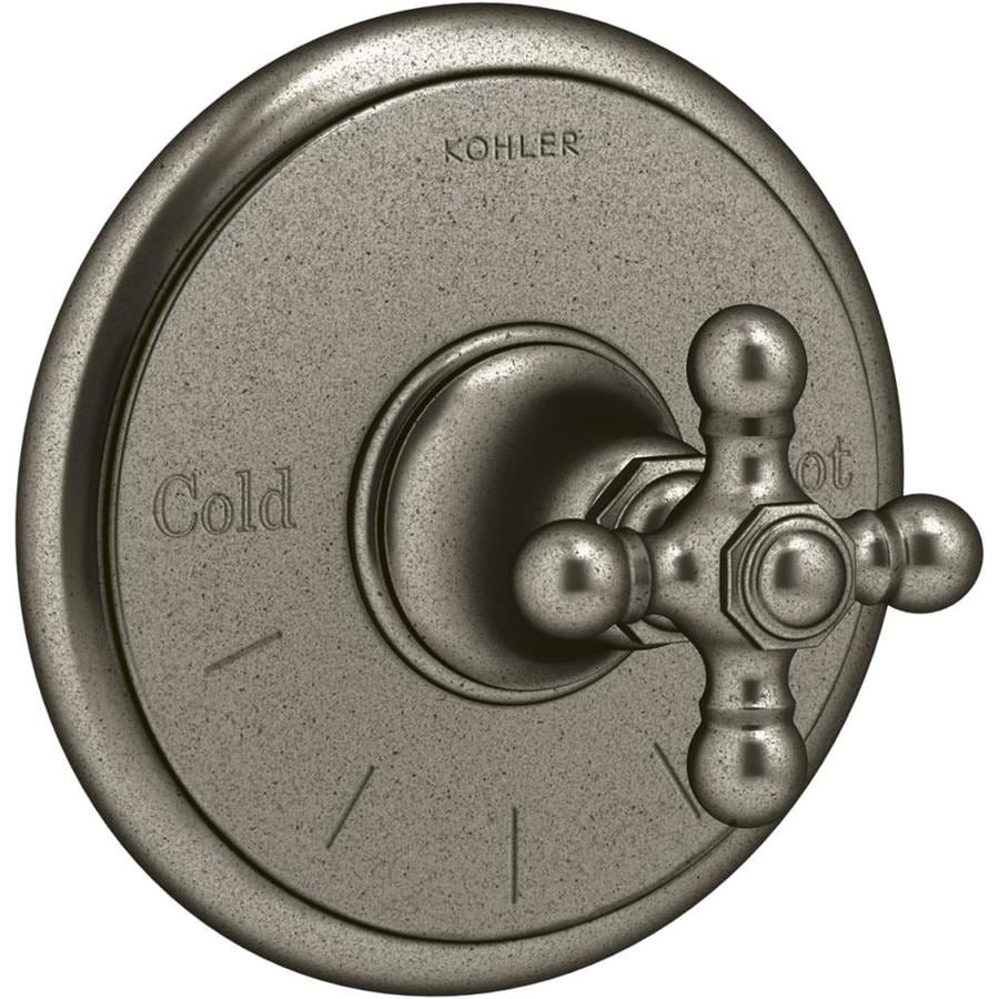 KOHLER Vintage Nickel Cross Shower Handle at Lowes.com