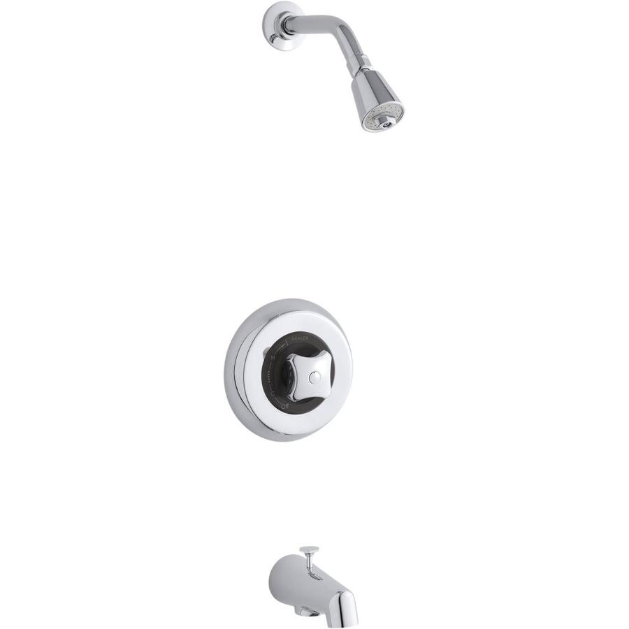 KOHLER Triton Polished Chrome 1-Handle Bathtub and Shower Faucet at ...