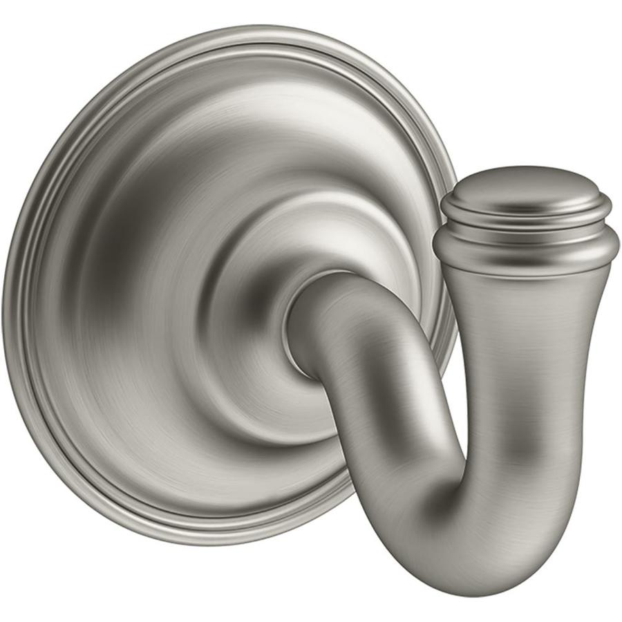 KOHLER Eclectic Single Hook Vibrant Brushed Nickel Towel Hook in the ...