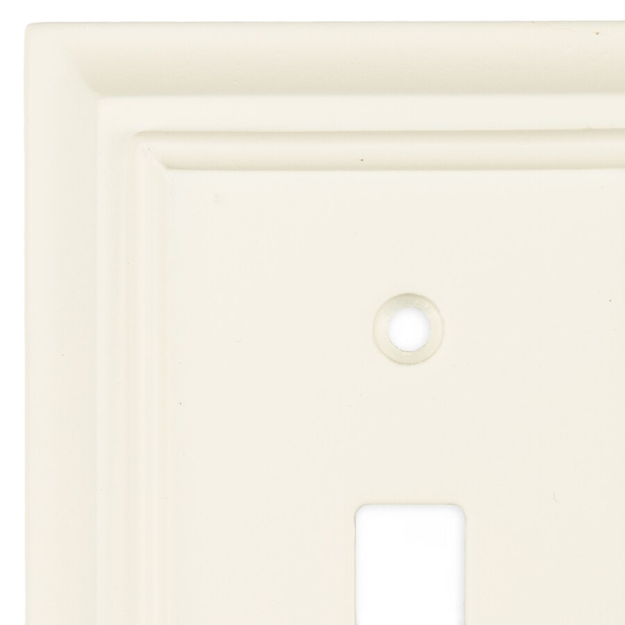 allen + roth 1 -Gang Cream Wood Toggle Wall Plate in the Wall Plates ...