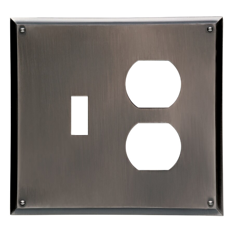 Brainerd Ironton 2-Gang Slate Wall Plate at Lowes.com
