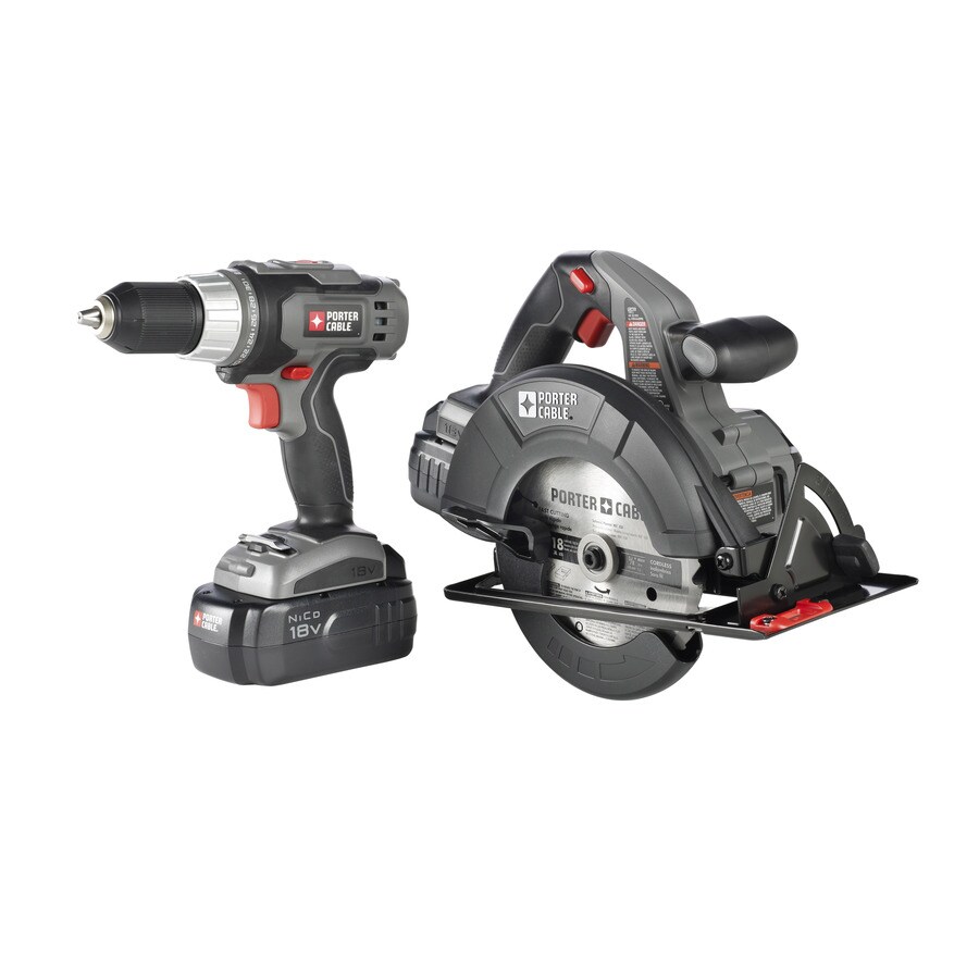 PORTER-CABLE 2-Tool Power Tool Combo Kit with Soft Case (2-Batteries ...