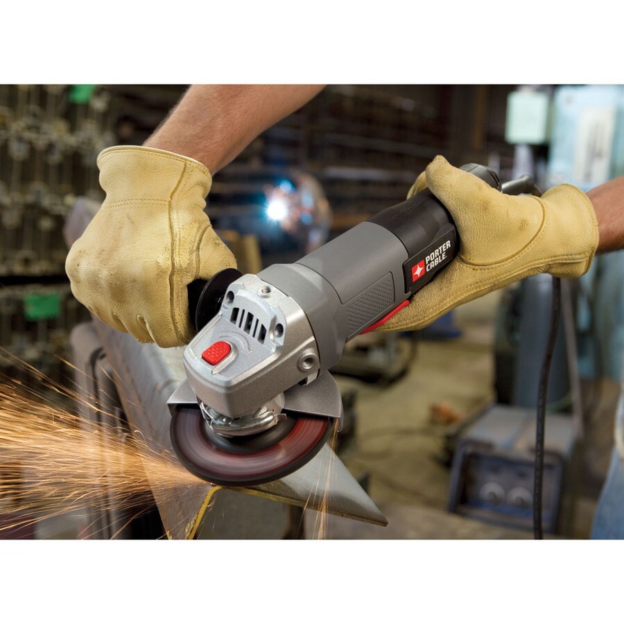 PORTER-CABLE 4-1/2-in 7 Amps Paddle Switch Corded Angle Grinder at ...