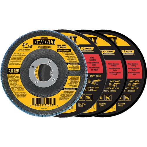 DEWALT 4-Pack Zirconia 4.5-in Grinding Wheel in the Abrasive Wheels ...
