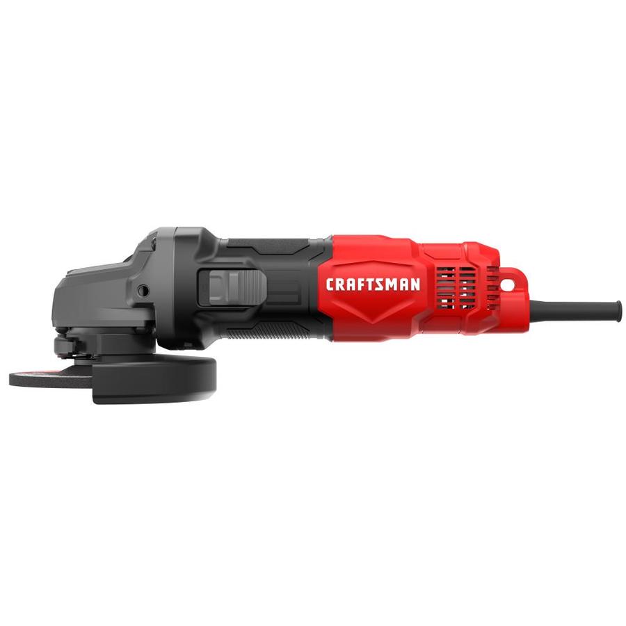 CRAFTSMAN 4-1/2-in 6-Amp Sliding Switch Corded Angle Grinder at Lowes.com