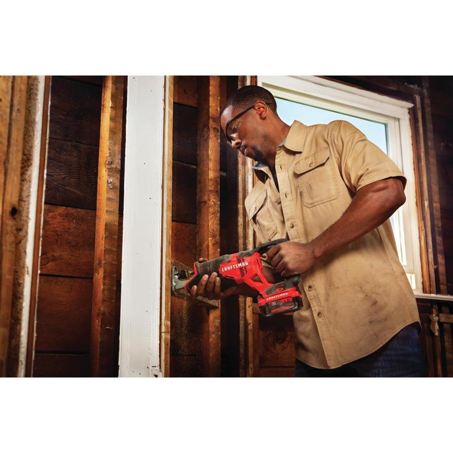 CRAFTSMAN V20 20-Volt Max Variable Speed Cordless Reciprocating Saw ...
