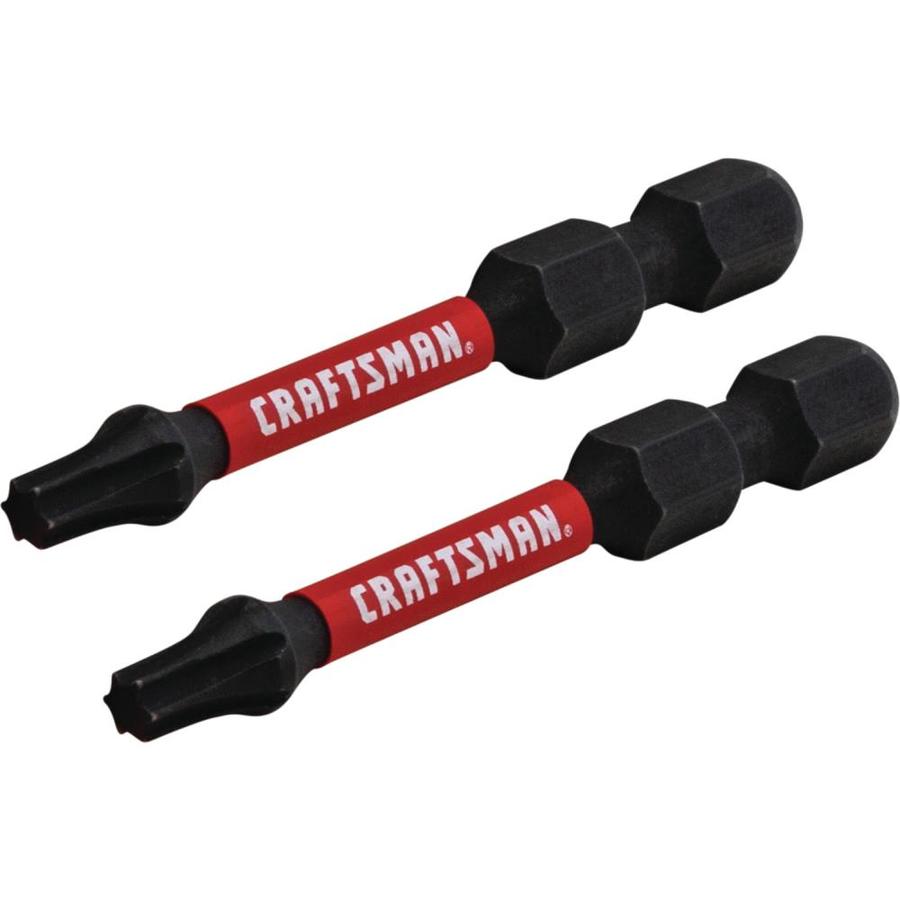 CRAFTSMAN IMPACT RATED 2-Piece 1/4-in x 2-in TorImpact Driver Bit in ...