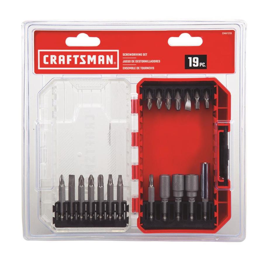 CRAFTSMAN 19-Piece Steel Hex Shank Screwdriver Bit Set in the ...