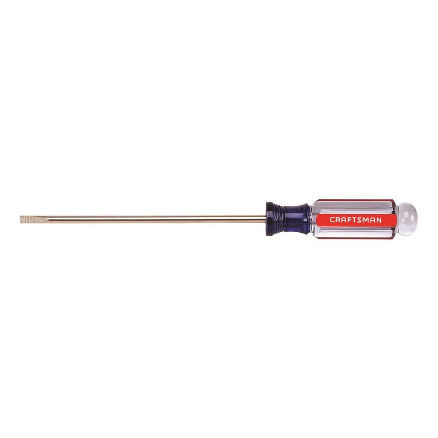 CRAFTSMAN Acetate Handle 3/16-in Slottedhead Screwdriver in the ...