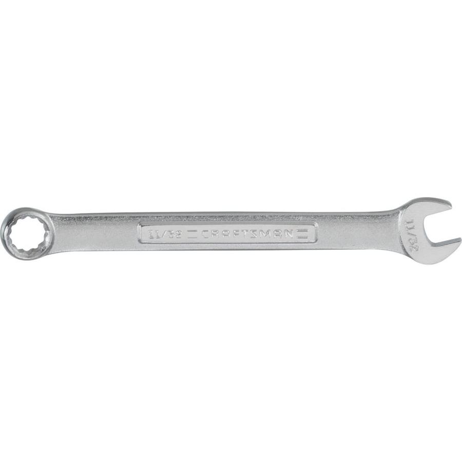 CRAFTSMAN 11/32-in 12-Point Standard (SAE) Standard Combination Wrench ...