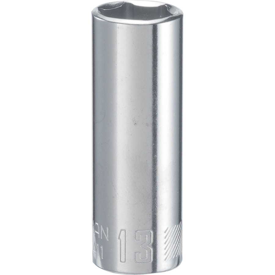 CRAFTSMAN Metric 1/4-in Drive 6-point 13mm Deep Socket at Lowes.com