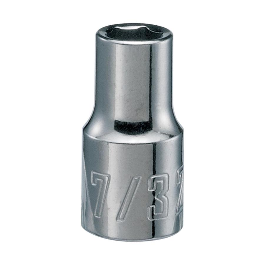 CRAFTSMAN Standard (SAE) 1/4-in Drive 6-point 7/32-in Shallow Socket at ...
