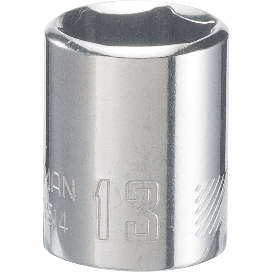 CRAFTSMAN Metric 1/4-in Drive 6-point 13mm Shallow Socket at Lowes.com