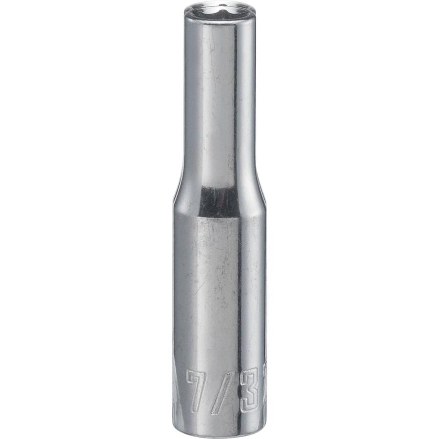 CRAFTSMAN Standard (SAE) 1/4-in Drive 6-point 7/32-in Deep Socket at ...