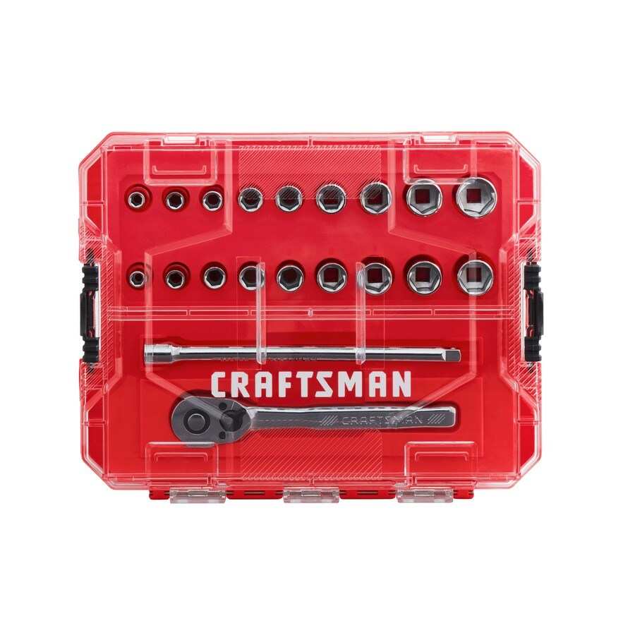 CRAFTSMAN 20-Piece Standard (SAE) and Metric Combination Polished ...