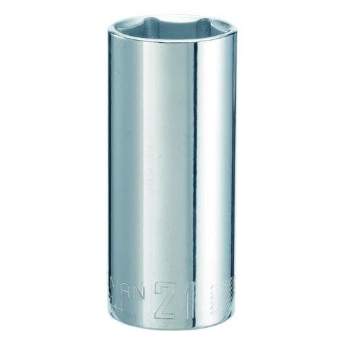 CRAFTSMAN Metric 3/8-in Drive 6-point 21mm Deep Socket in the Sockets ...