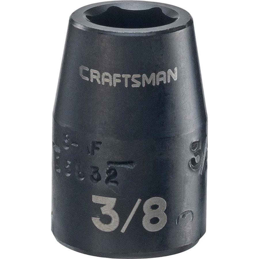 CRAFTSMAN Standard (SAE) 3/8-in Drive 3/8-in 6-point Impact Socket in ...