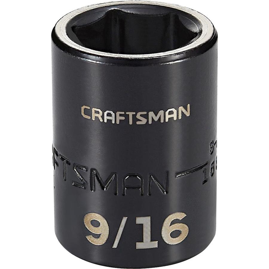 CRAFTSMAN Standard (SAE) 3/8-in Drive 9/16-in 6-point Impact Socket in ...