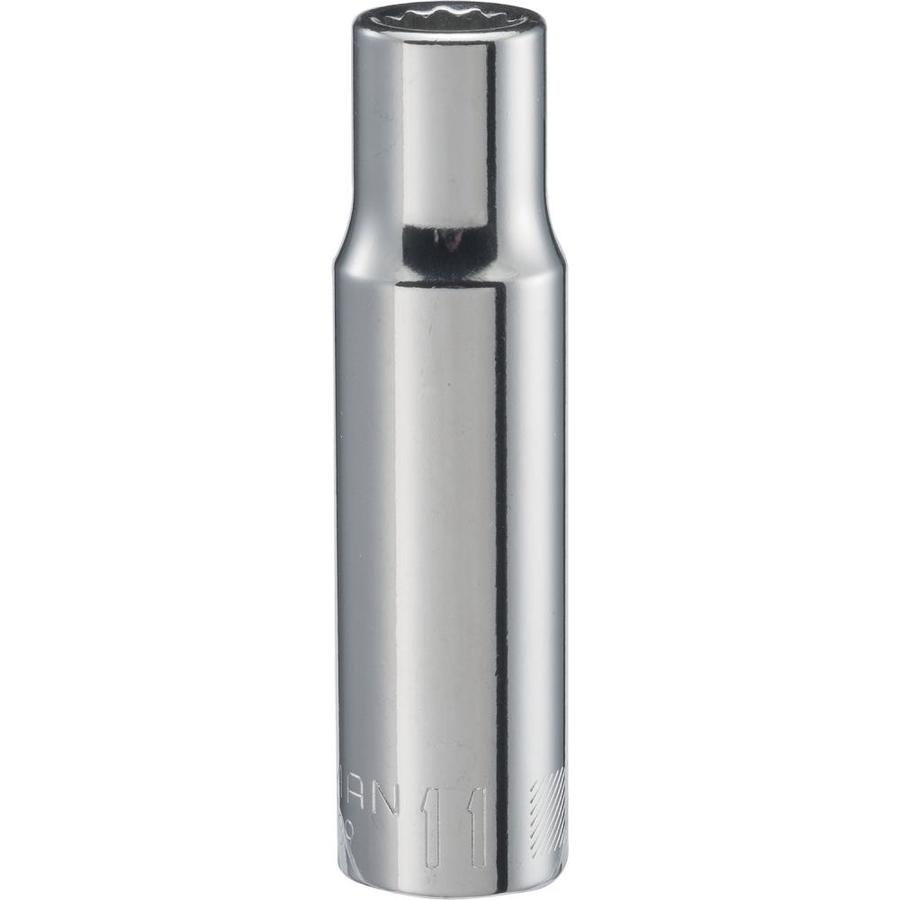 CRAFTSMAN Metric 1/2-in Drive 12-point 11mm Deep Socket at Lowes.com