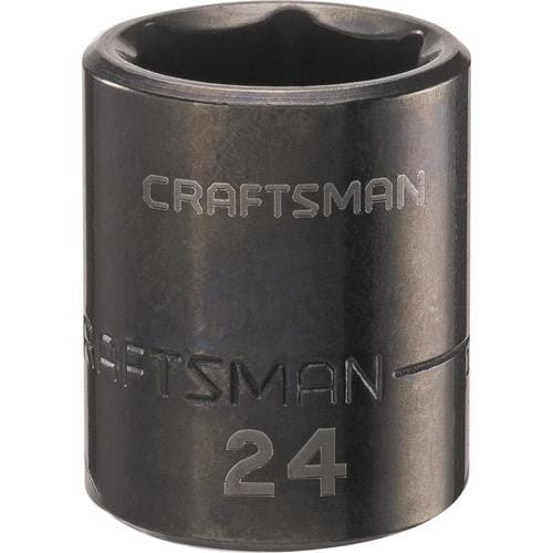CRAFTSMAN Metric 1/2-in Drive 24mm 6-point Impact Socket in the Impact ...