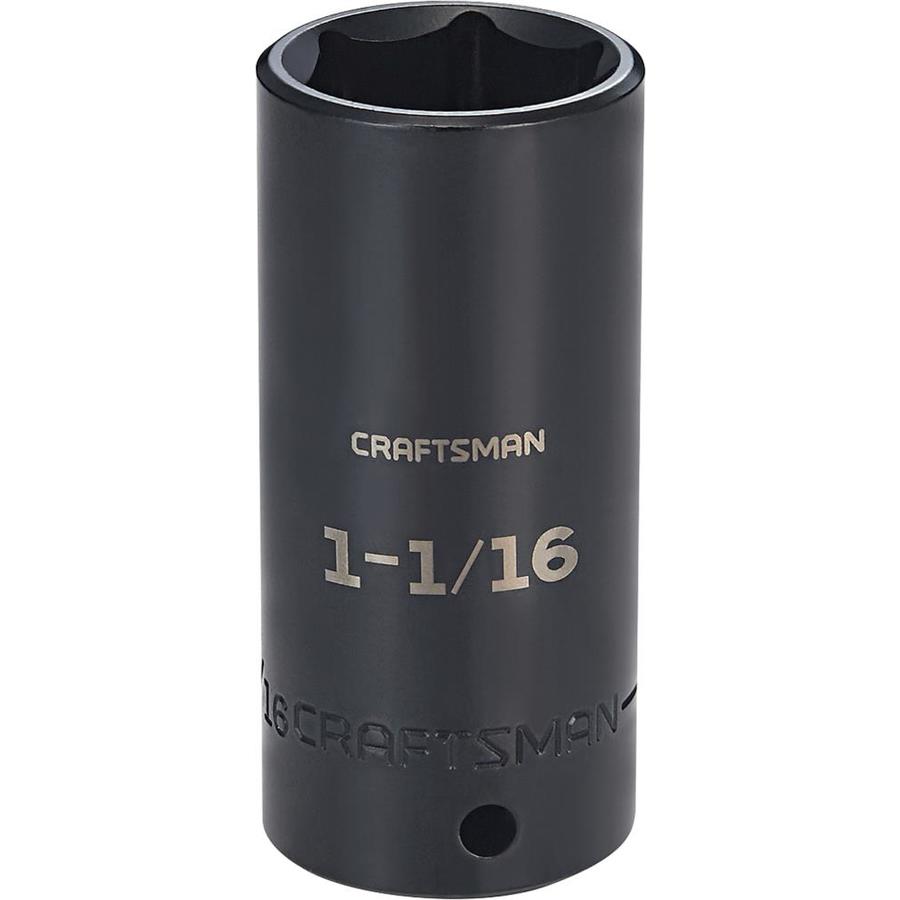 CRAFTSMAN Standard (SAE) 1/2-in Drive 1-1/16-in 6-point Impact Socket ...