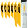 DEWALT 6-Pack Set Wood/Metal Cutting Reciprocating Saw Blade Set at ...
