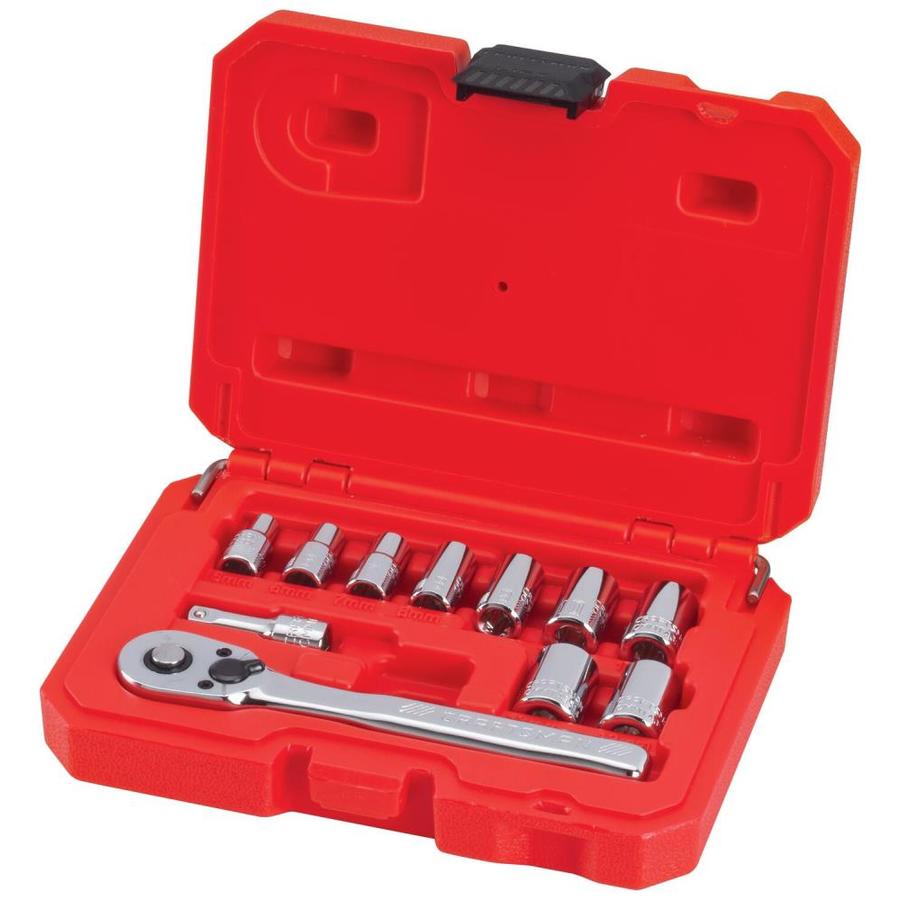 CRAFTSMAN 11-Piece 1/4-in Drive Metric Mechanics Tool Set in the ...