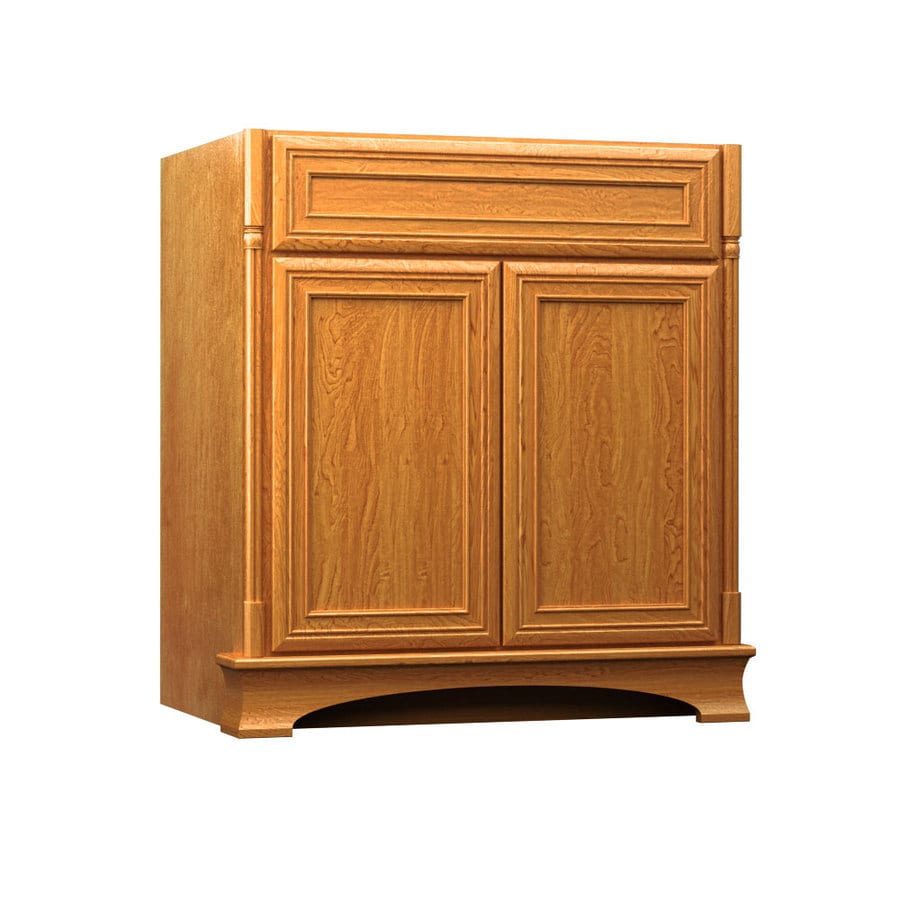 KraftMaid Chambord Bartlett 36-in Praline Bathroom Vanity Base Cabinet ...
