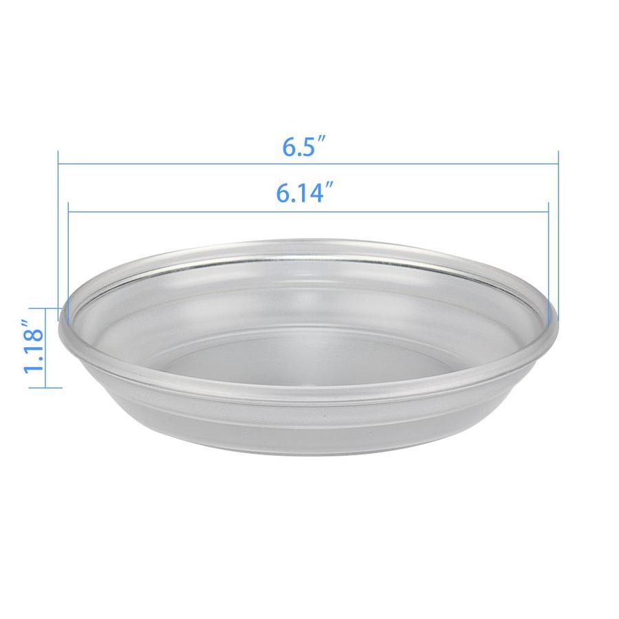allen + roth 6.1-in Translucent Plastic Plant Saucer in the Plant ...
