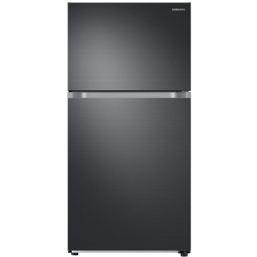 Samsung 21.1-cu ft Top-Freezer Refrigerator with Ice Maker (Fingerprint ...