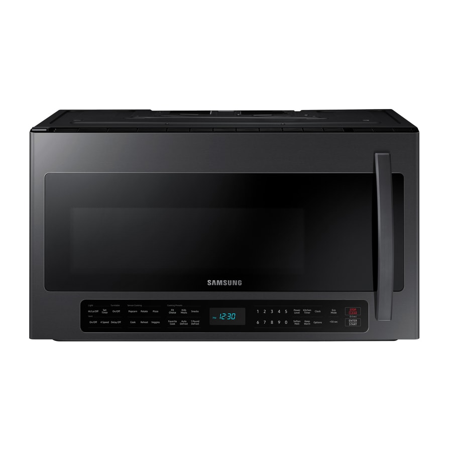 Samsung 2.1-cu ft Over-the-Range Microwave with Sensor Cooking ...