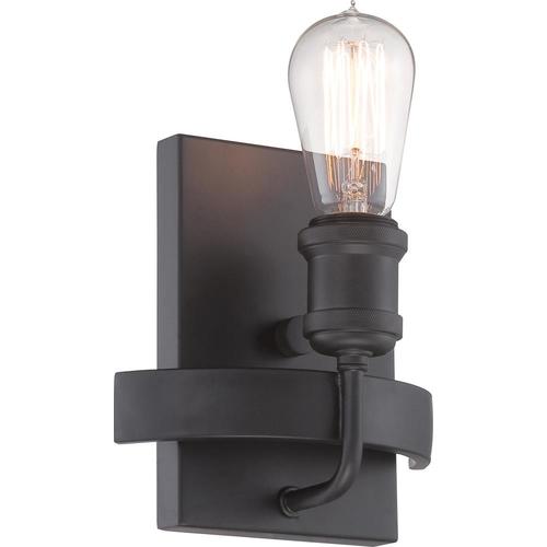 9.38-in W 1-Light Aged Bronze Wall Sconce in the Wall Sconces ...