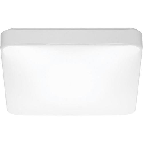 14-in White Industrial Integrated LED Flush Mount Light ENERGY STAR in ...