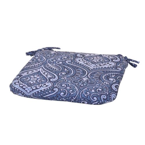 Plantation Patterns Allen + Roth Damask Patio Chair Cushion in the ...