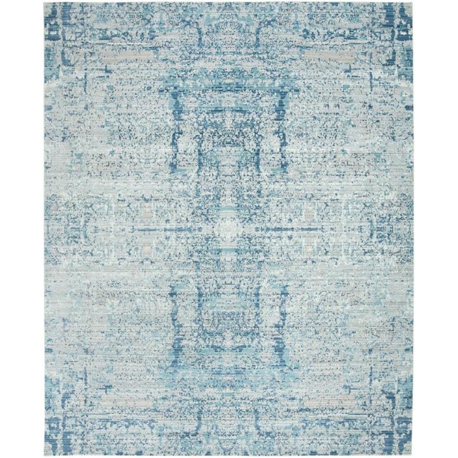 Safavieh Mystique Enix Light Blue Indoor Oriental Area Rug (Common: 9 x ...