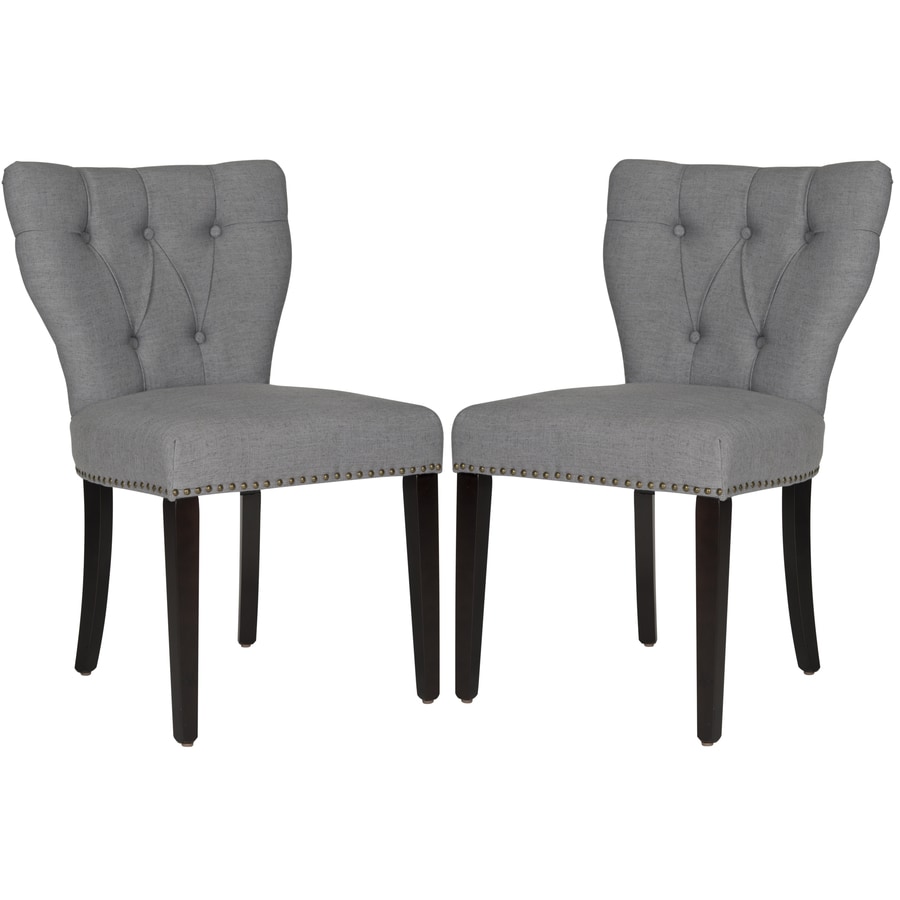 Safavieh Set of 2 Mercer Dark Blue Side Chairs at Lowes.com