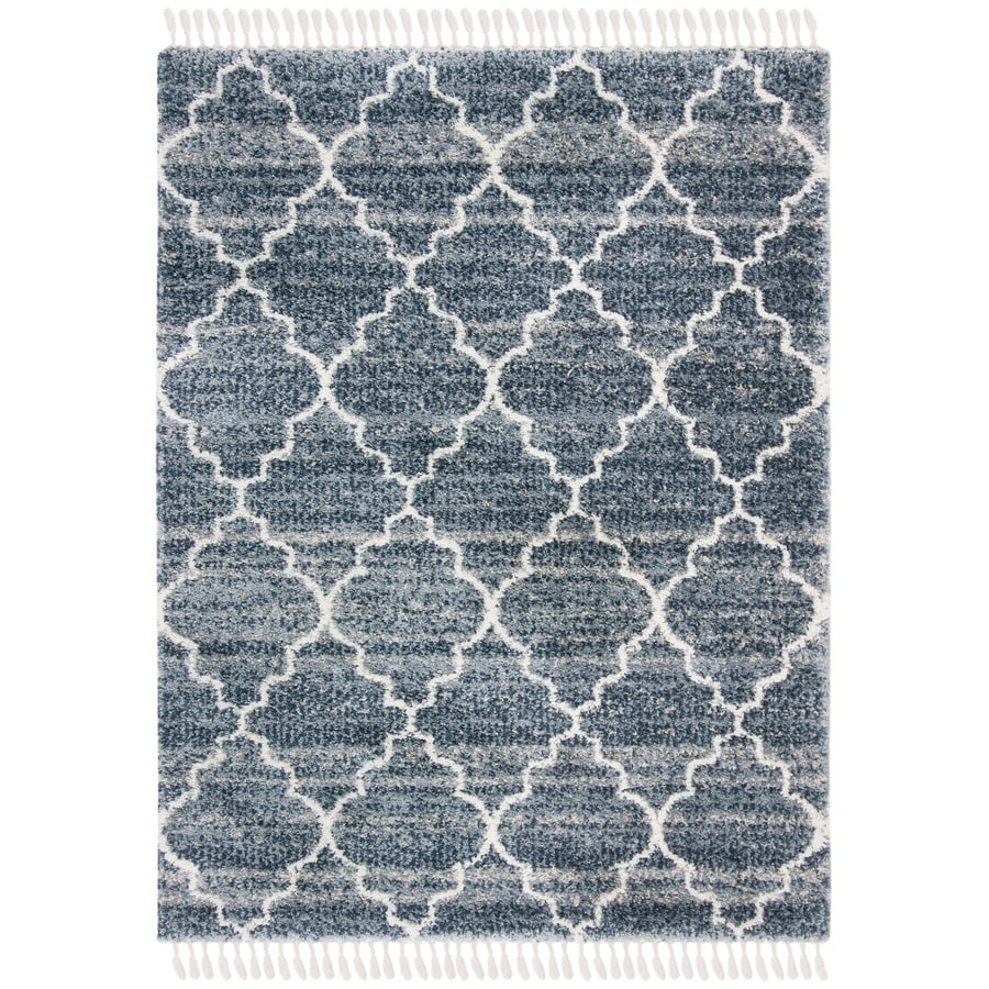 Safavieh Melrose 9-ft x 12-ft (Navy/Ivory) Indoor Farmhouse/Cottage ...