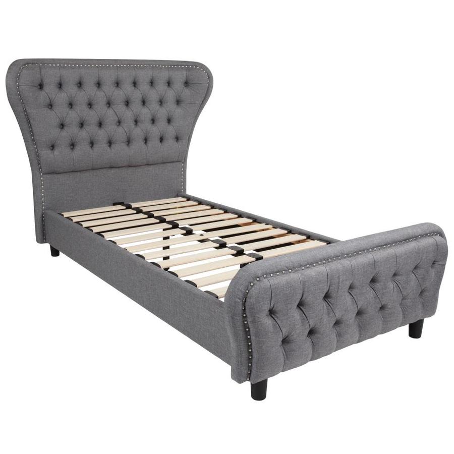 Flash Furniture Cartelana Light Gray Twin Platform Bed in the Beds ...
