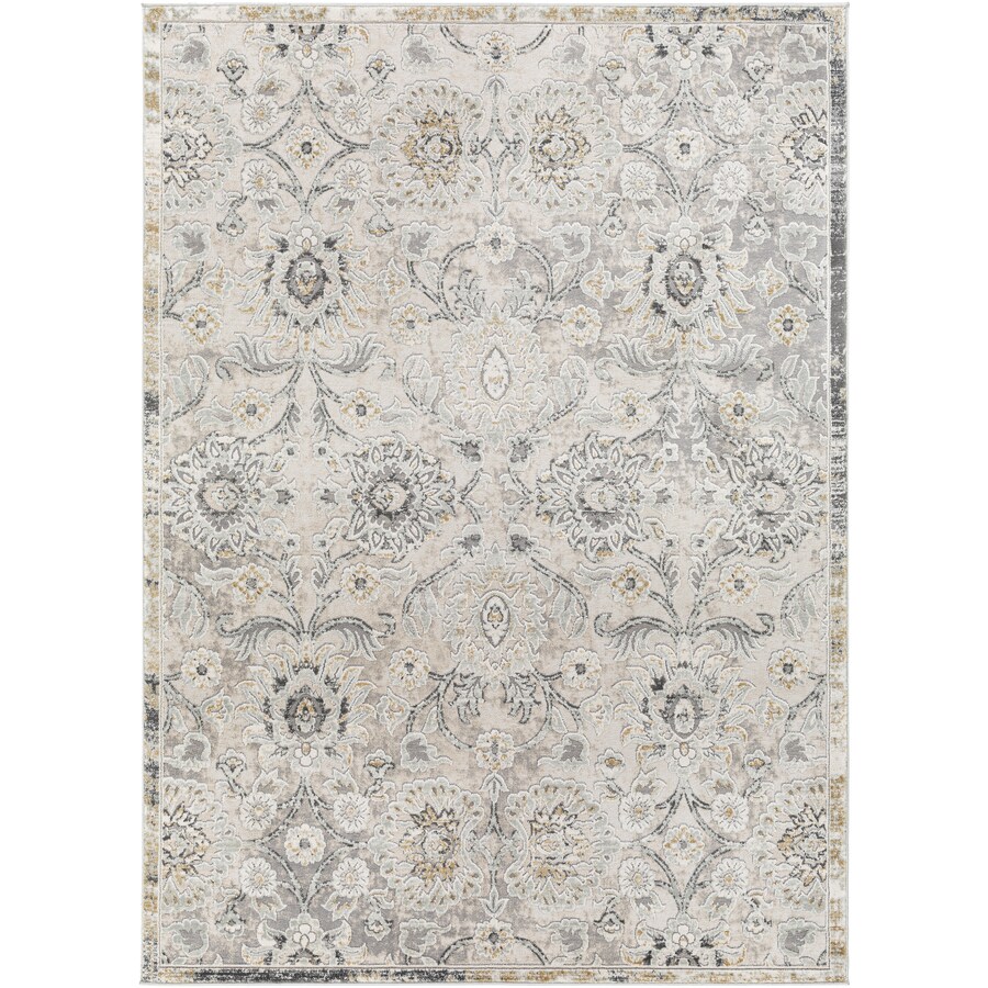 allen + roth Delft 5 x 8 Taupe Indoor Abstract Area Rug in the Rugs ...